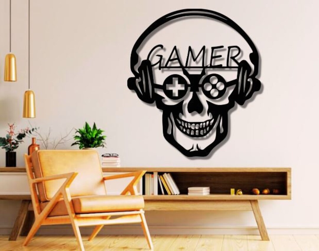 Gamer Skull Dxf Svg Png Files Gaming Game Boy - Etsy Australia