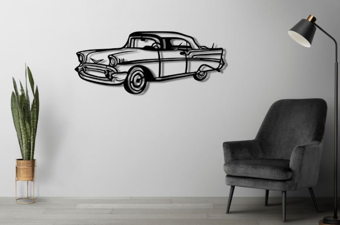 Chevrolet Dxf Svg Png Files Classic Chevy Old Car - Etsy