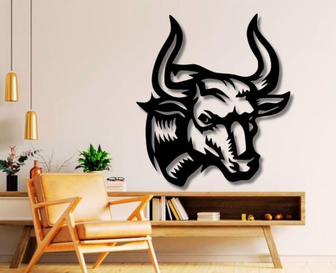 Bull Face Dxf Svg Png Files Bull Head Face Cut File , Bulls , Cut ...