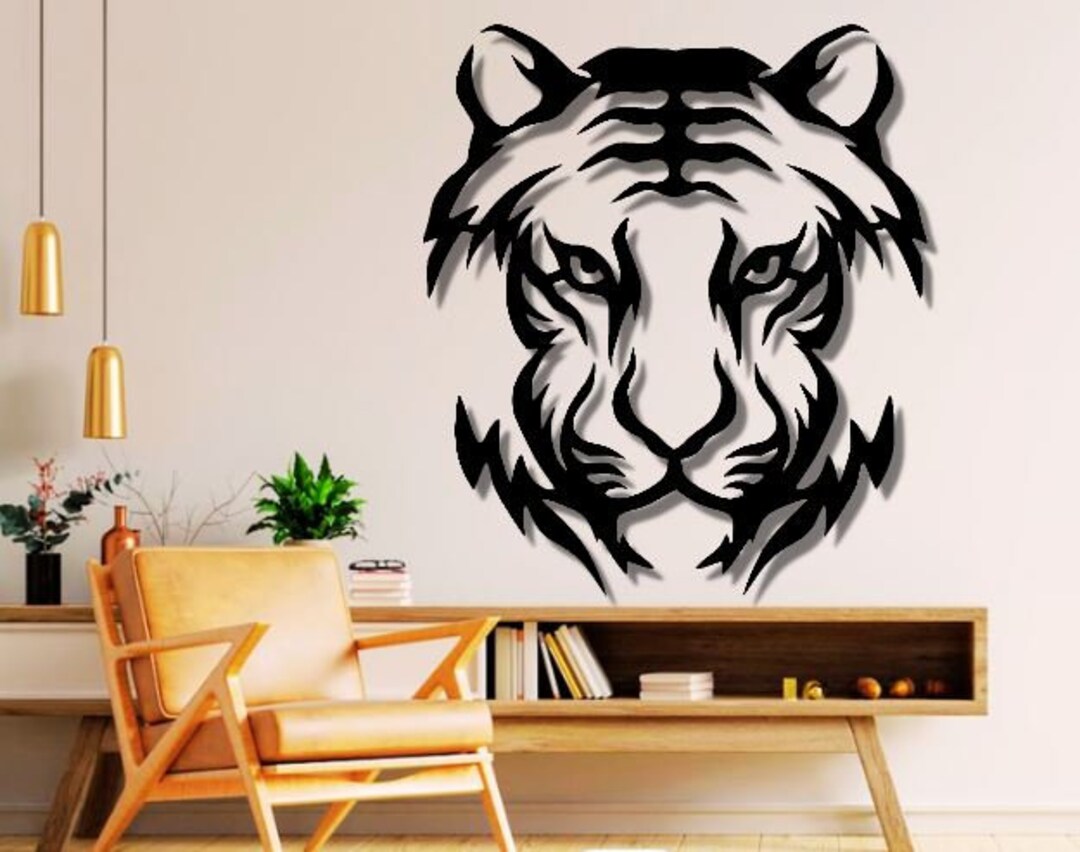 Tiger Dxf , Svg , Png , Files , Tiger , Bengal , Face , Wild , Horror ...
