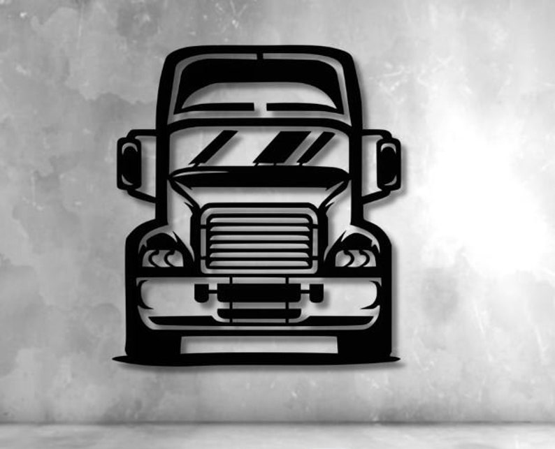Semi Truck Dxf Svg Png Files Semi Truck Wall Art - Etsy