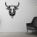 Bull Dxf Svg Png Files , Long , Horn , Bull , Vintage , Wall Art Cut ...