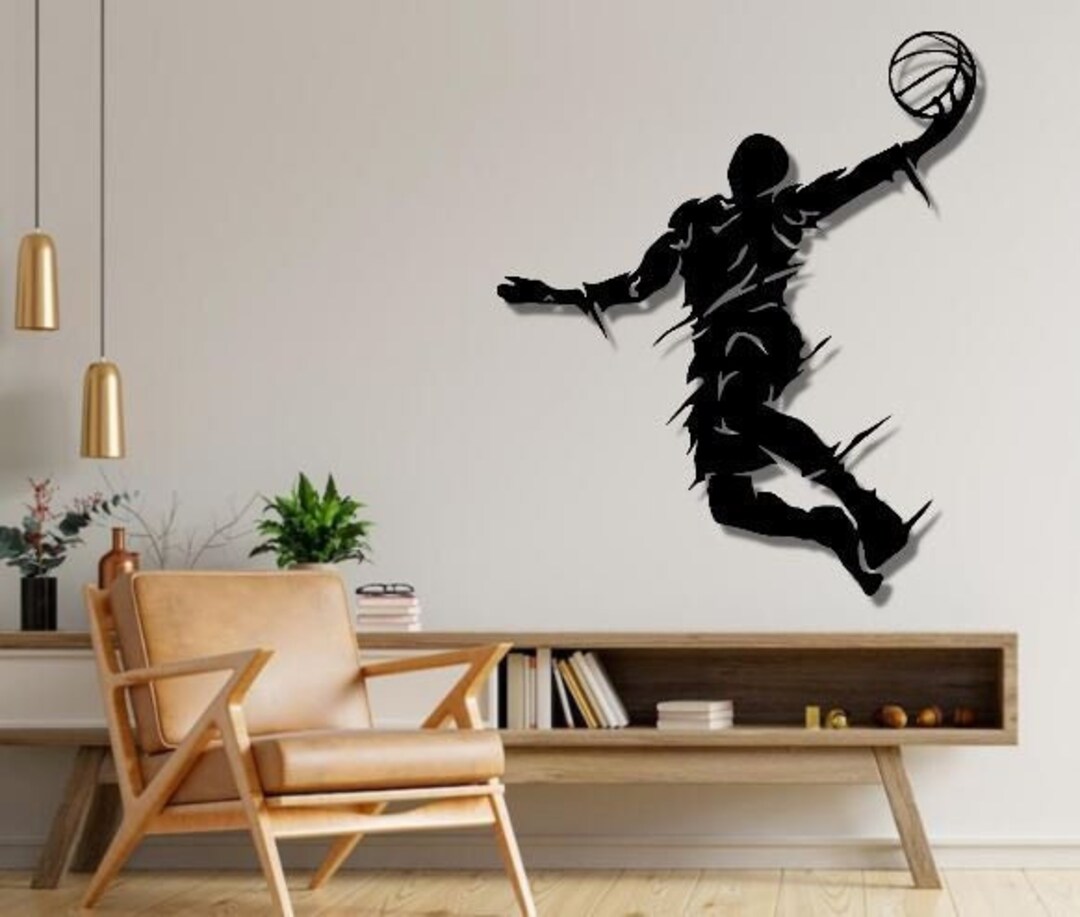 Basketball Player Dxf Svg Png Files Basketball Basket Ball Hoop , Dunk ...