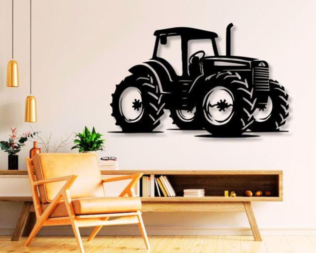 Tractor Dxf Svg Png Files Tractor Wall Art Cut File for Cnc Plasma ...