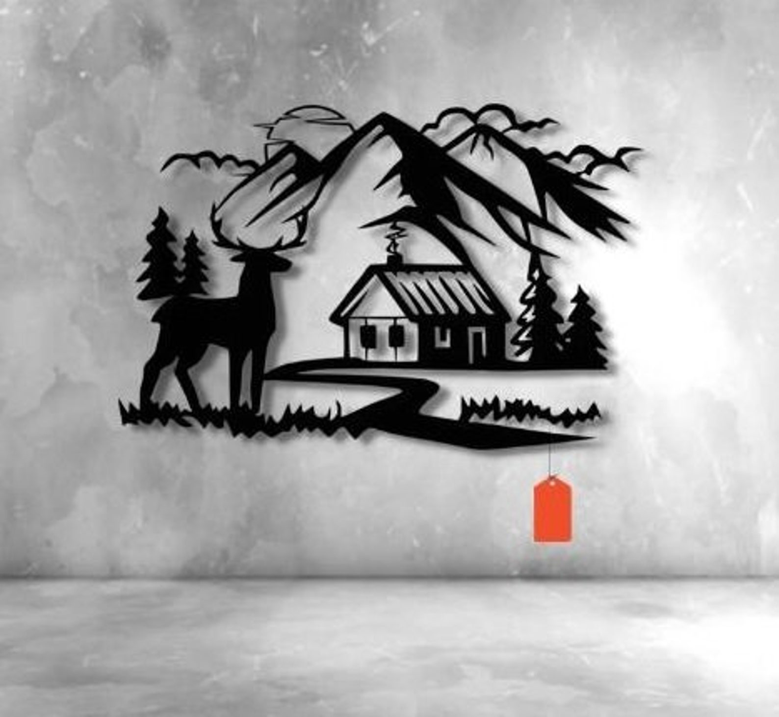 Deer Farm Dxf Svg Png Files Laser Cut Deer Farm - Etsy