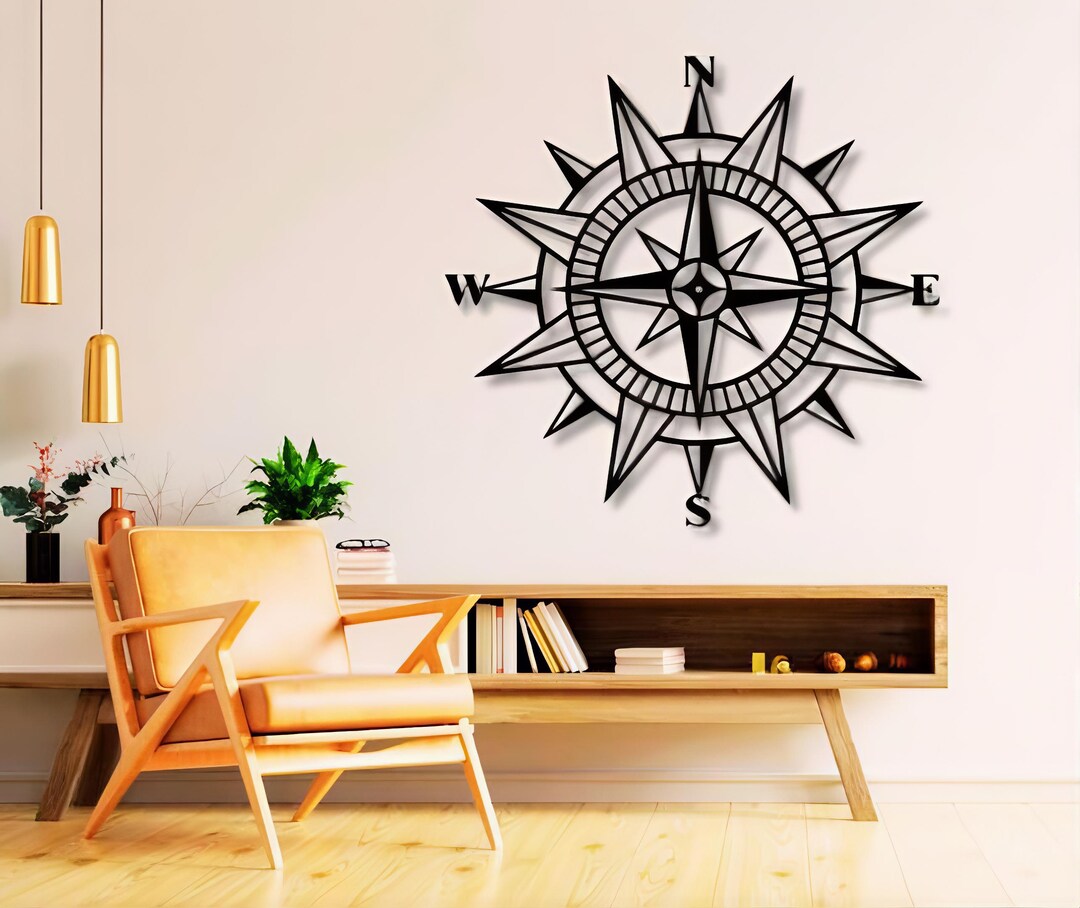 Compass Rose Dxf , Svg , Png , Files , Compass , Nautical , Rose , Wall ...