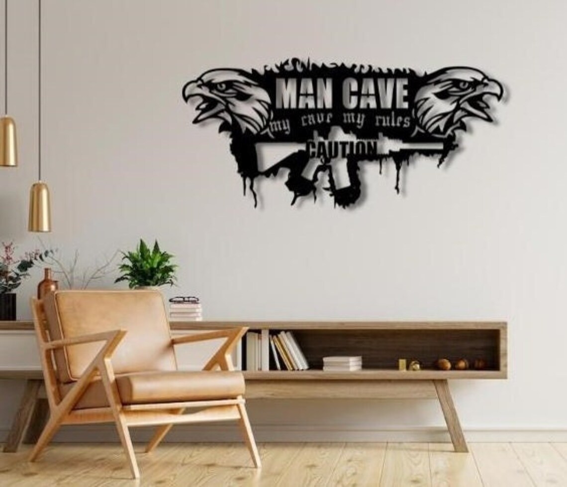 Man Cave Dxf Svg Png files Laser Cut Man Cave - Etsy