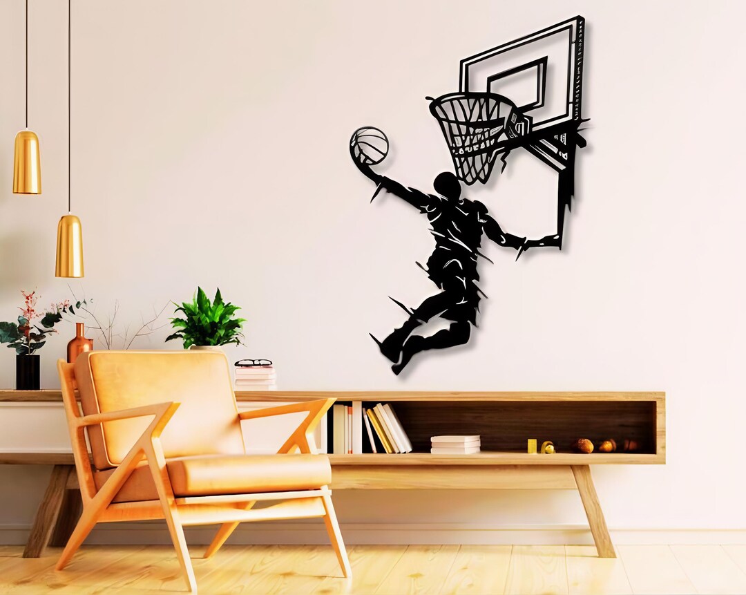 Basketball Dxf Svg Png Files Dunk Basketball Player Team Sport for Cnc ...