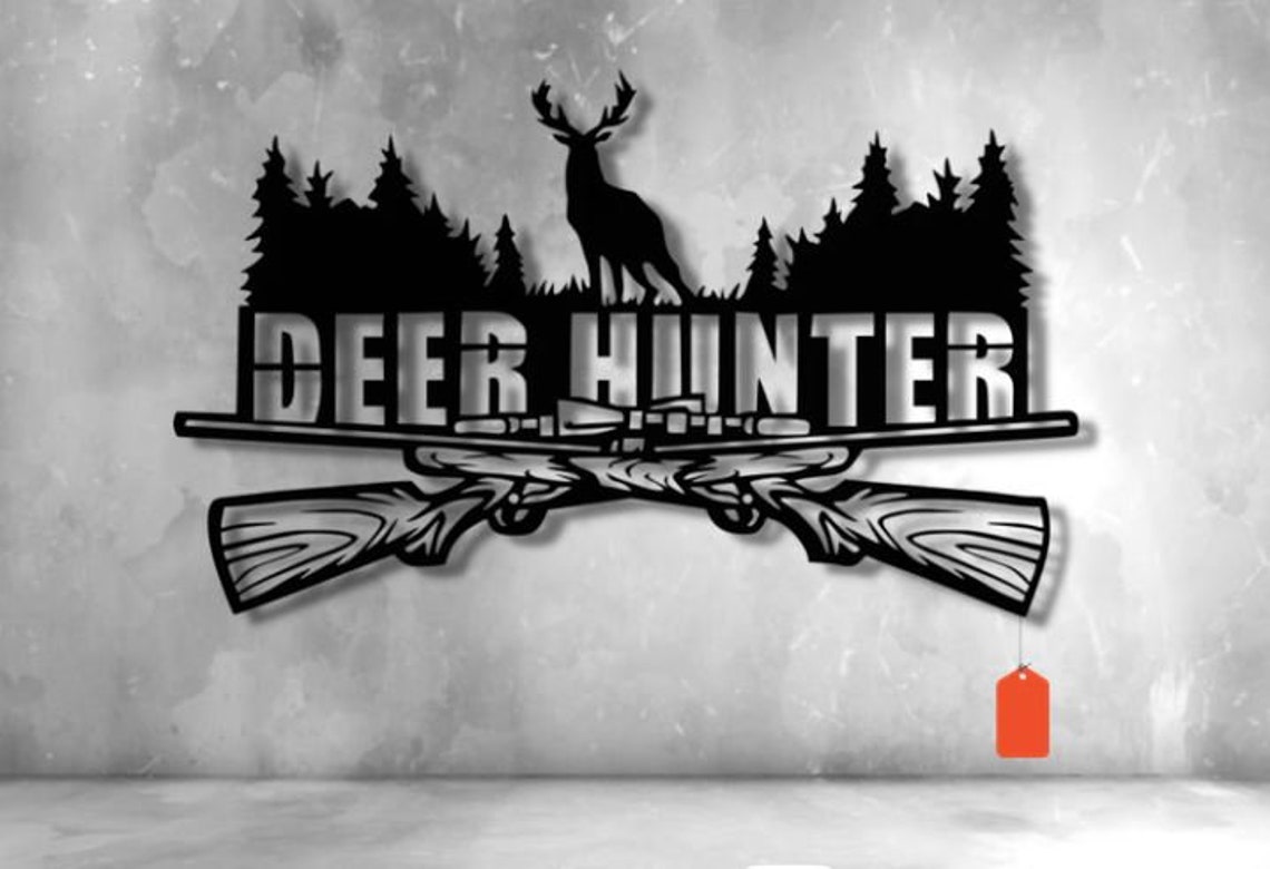 Deer Hunter Dxf Svg Png Files Laser Cut Hunt Hunter - Etsy
