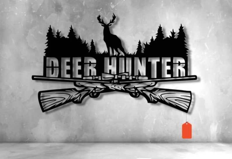 Deer Hunter Dxf Svg Png Files Laser Cut Hunt Hunter - Etsy