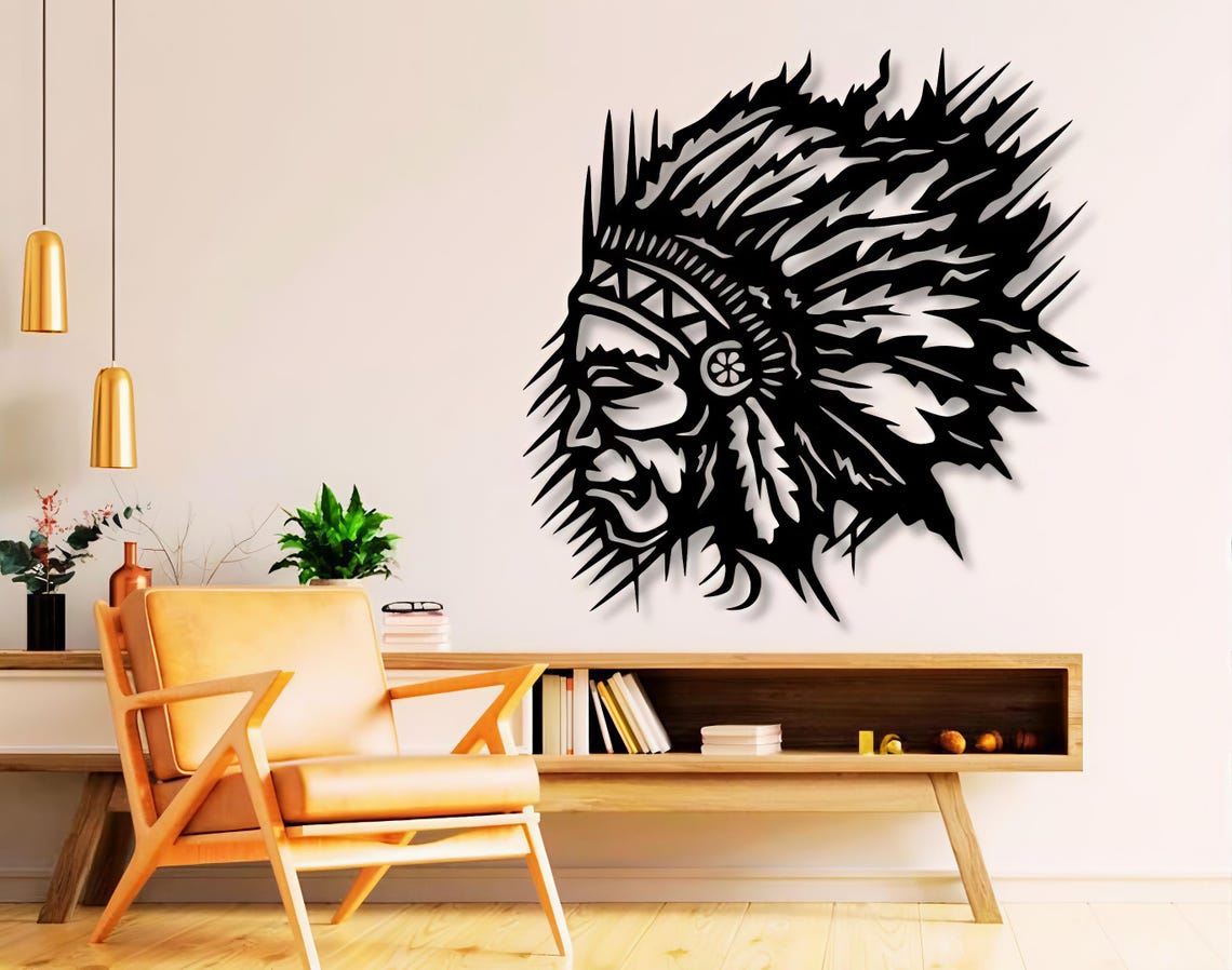 Indian Dxf , Svg , Png , Files , American , Native , Indian , Engraving ...