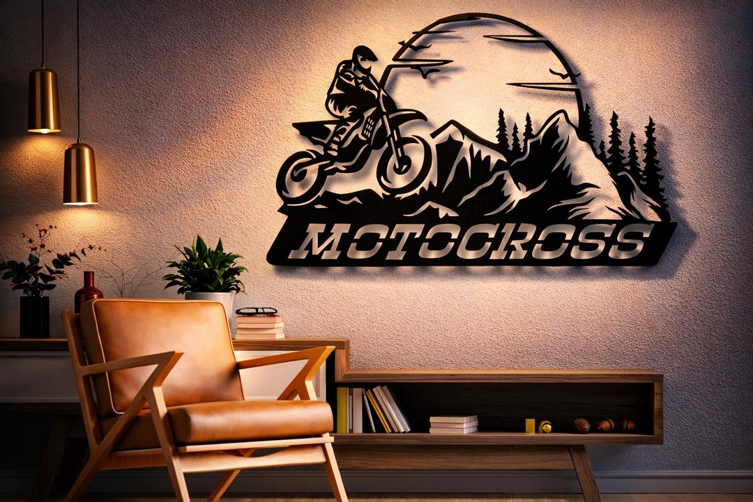 Motocross Svg Dxf Png Files Metal Wall Art, CNC Laser Cut Files - Etsy