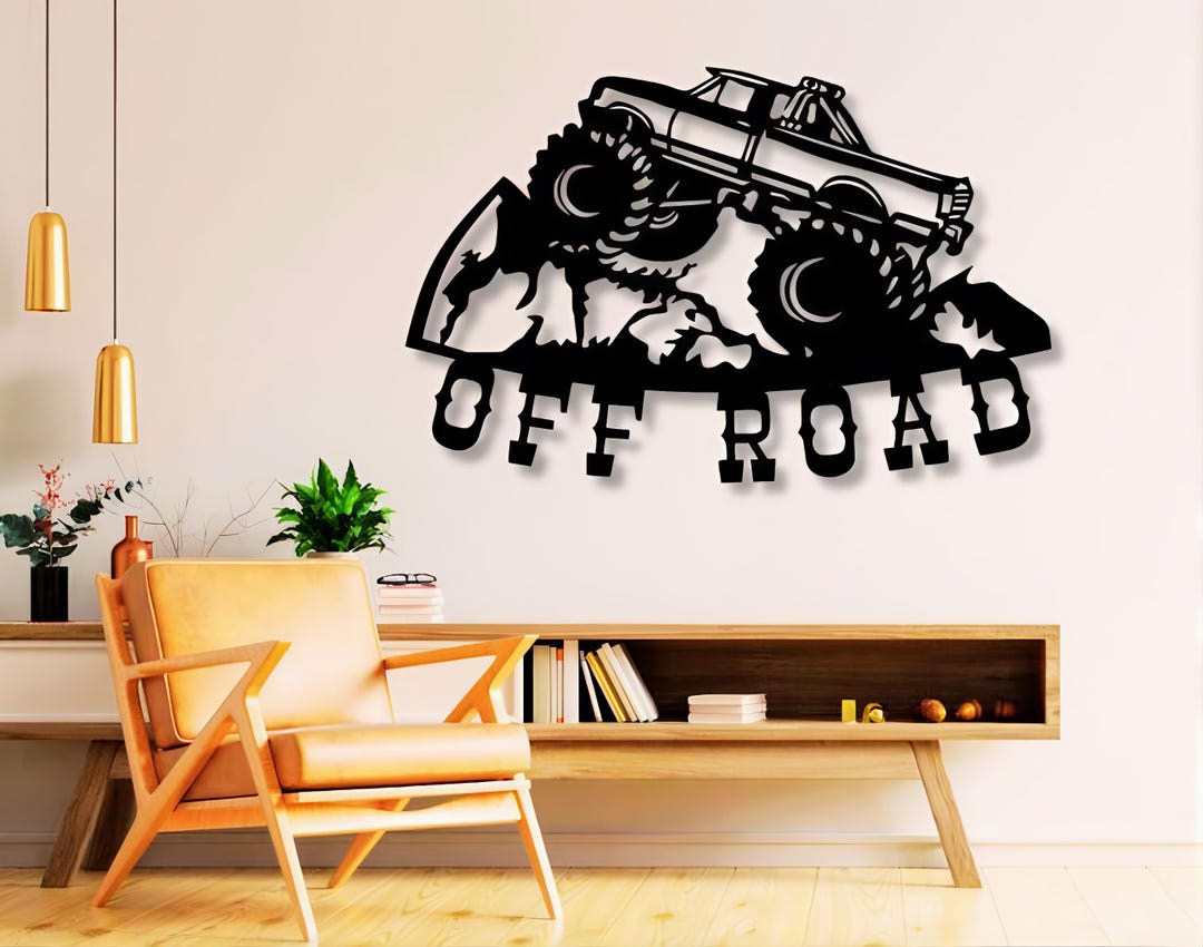 Off Road Dxf , Svg , Png , Files , Truck , off , Road , Extreme , Wall ...