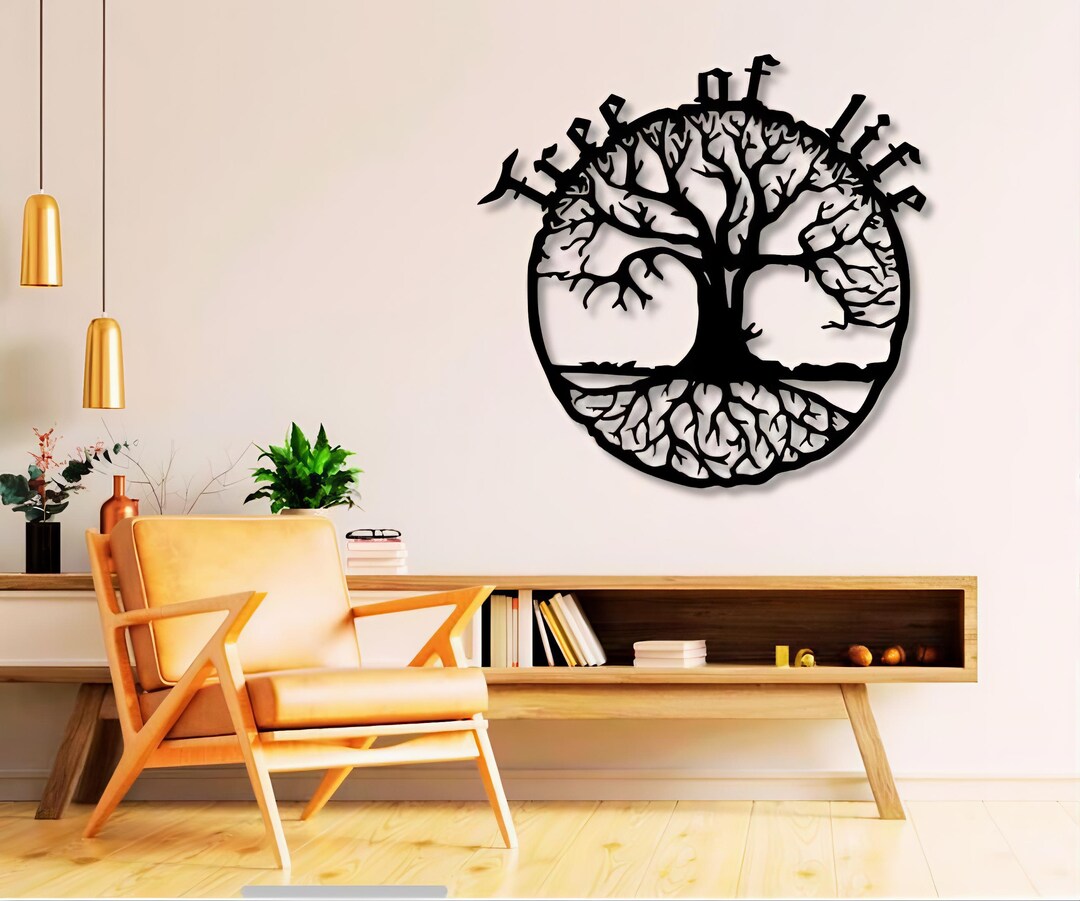 Tree of Life Metal Wall Art Design (SVG, DXF, PNG) - Etsy