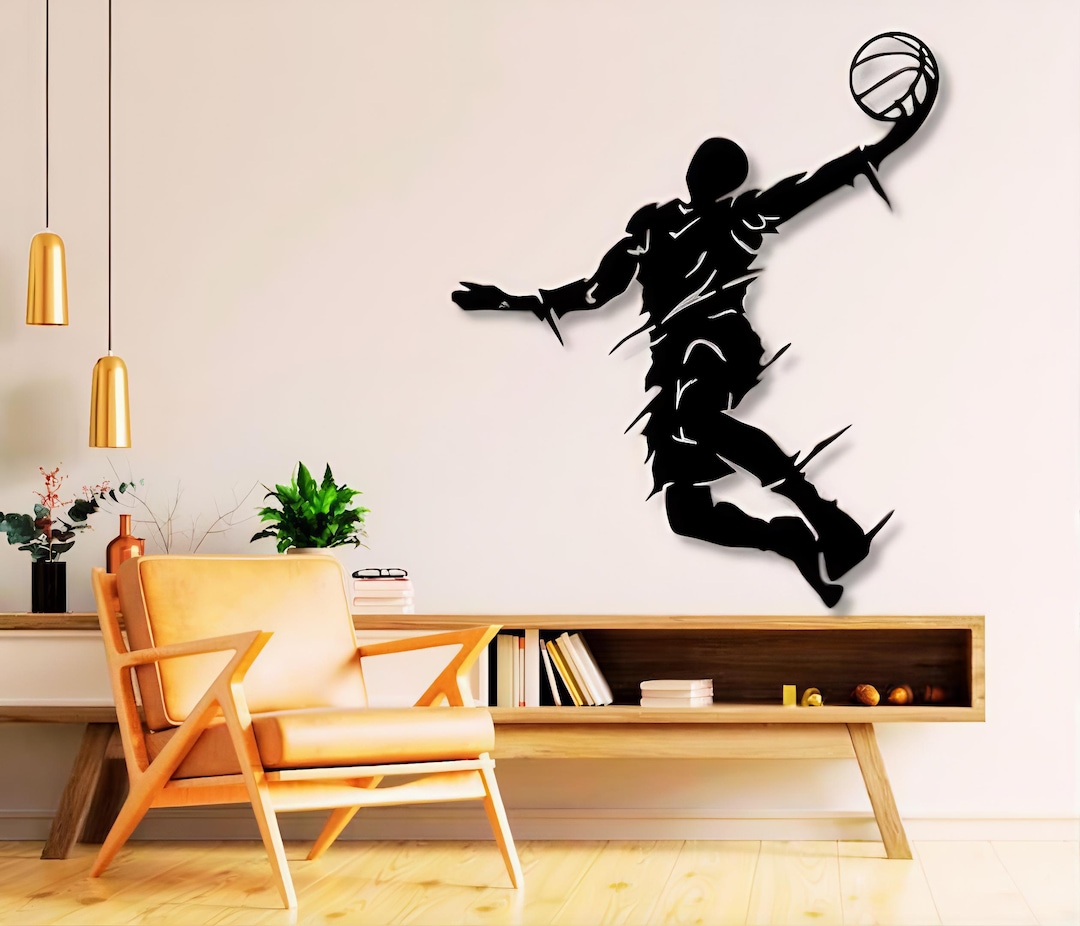 Basketball Player Dxf Svg Png Files Basketball Basket Ball Hoop , Dunk ...