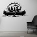 Canoe Dxf Svg Png Files , Wall , Decor , Art , Boat , Sea , Lake ...