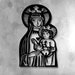 Mary and Jesus Dxf , Svg , Png , Files , Baby , Jesus , Mary , Wall ...