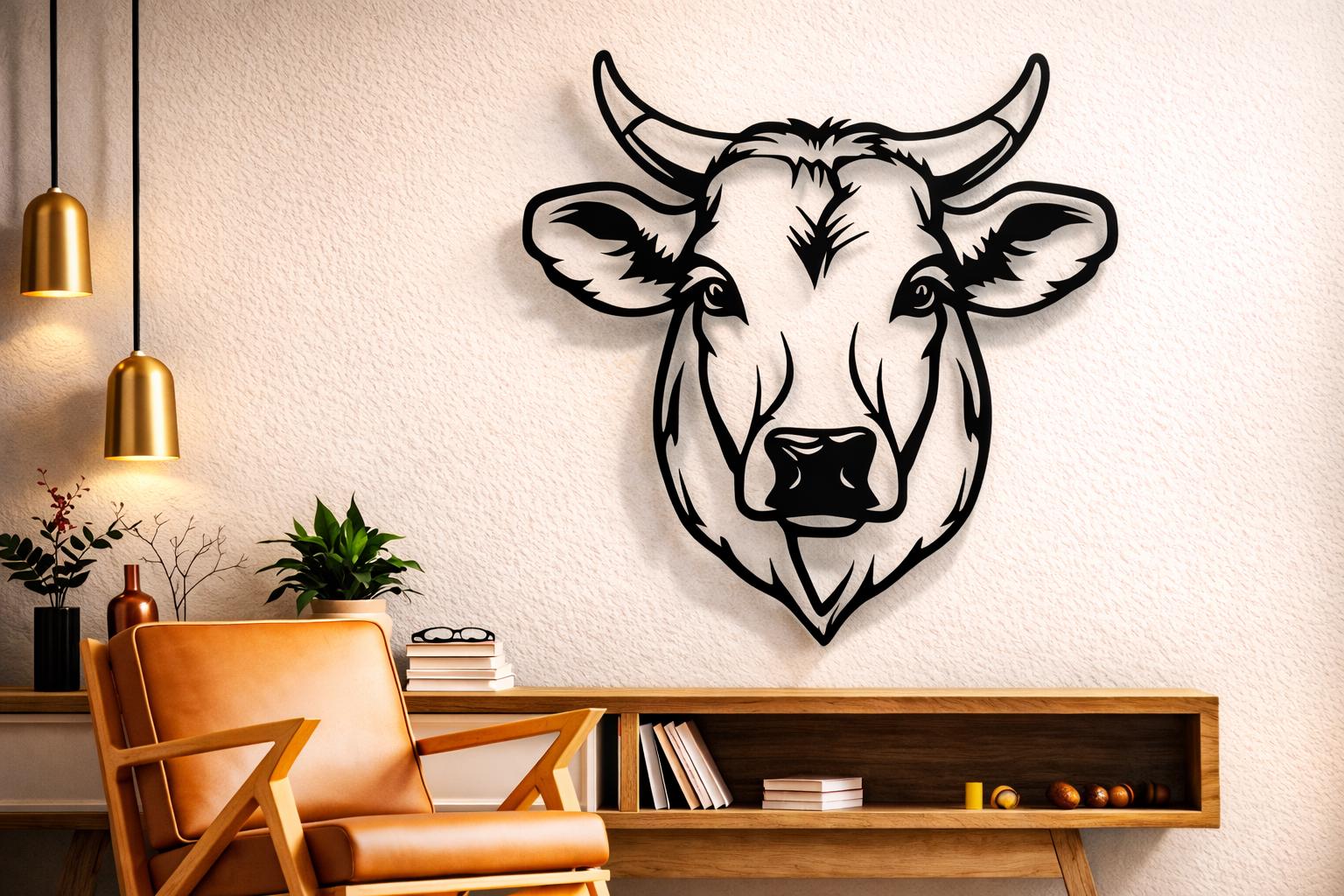 Cow Dxf Svg Png Files Cows Vector Art Cut Diy File for Cnc Plasma Laser ...