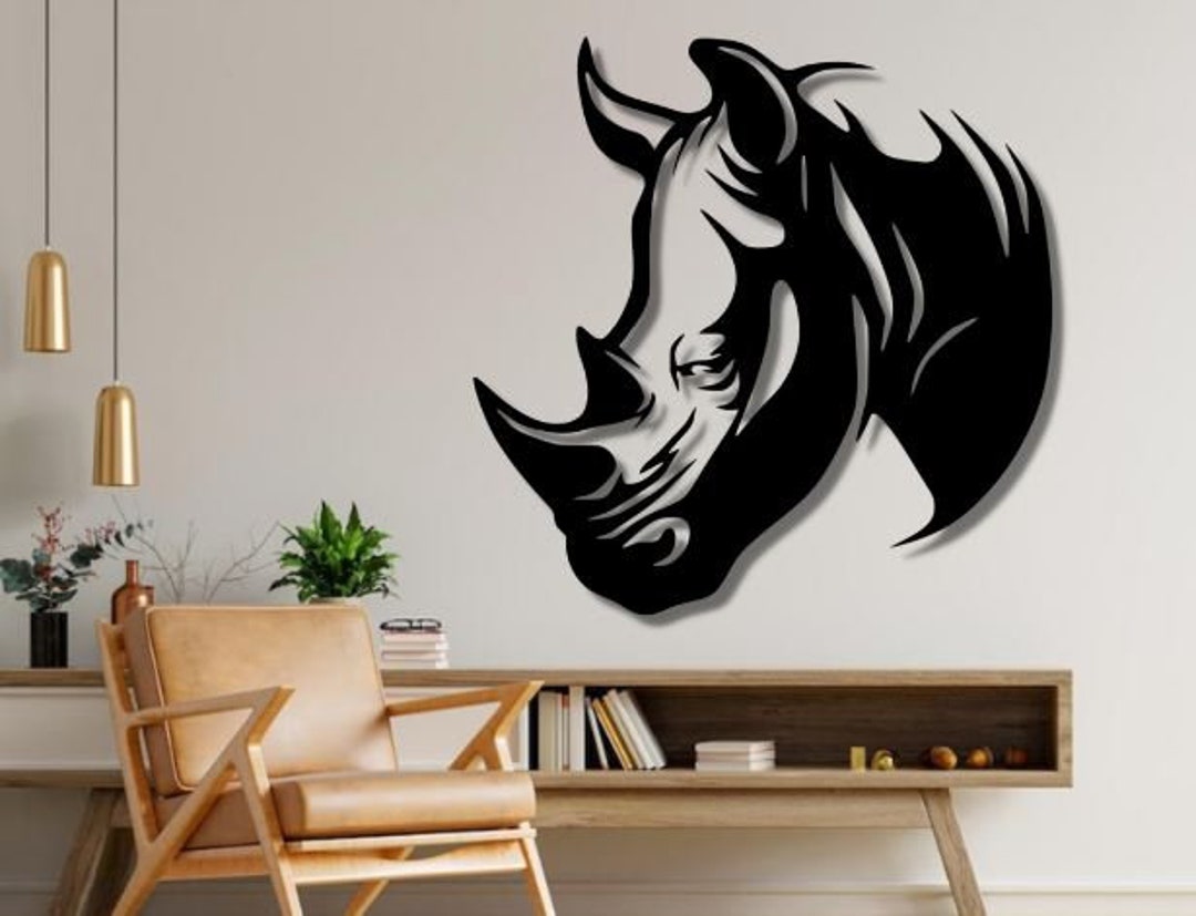 Rhino Dxf , Svg , Png , Files , Rhino , Cut , File , Rhinoceros , Face ...
