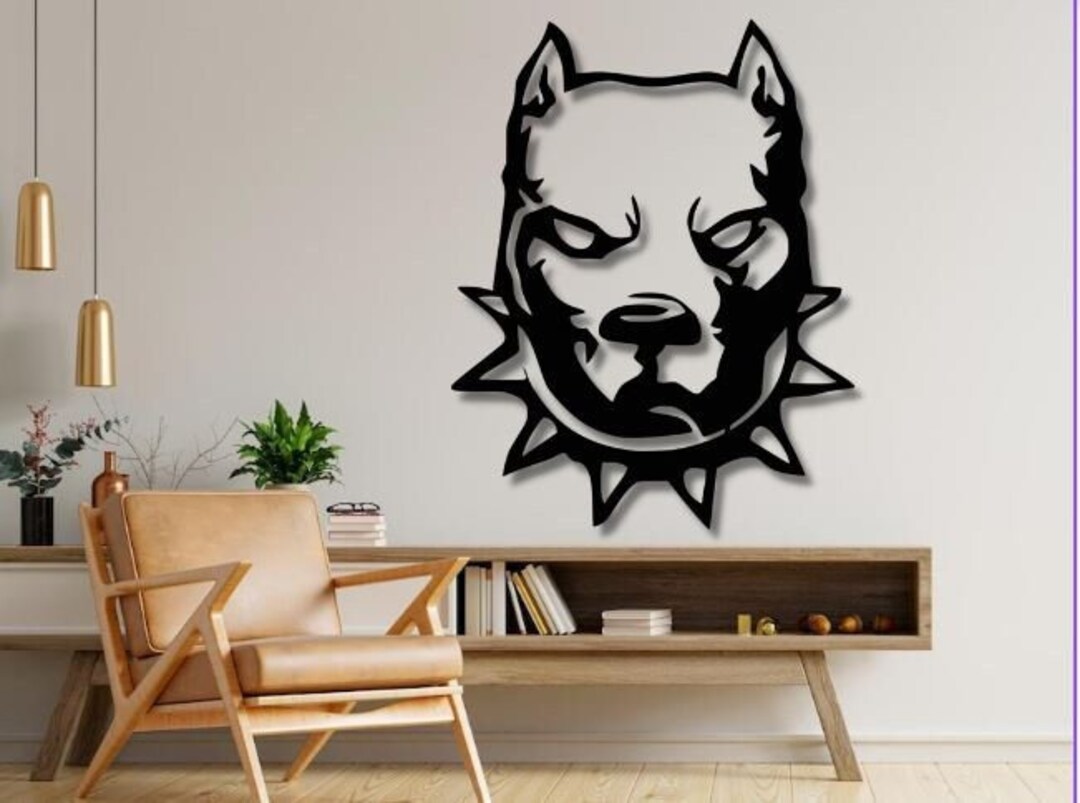 Pitbull Dxf , Svg , Png ,files , Wall , Art , File , Pitbull , Dog ...