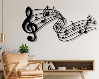 Music Dxf, Notes Dxf, Music Notes Wall Decor, Dxf, Svg, Eps, Png Files ...