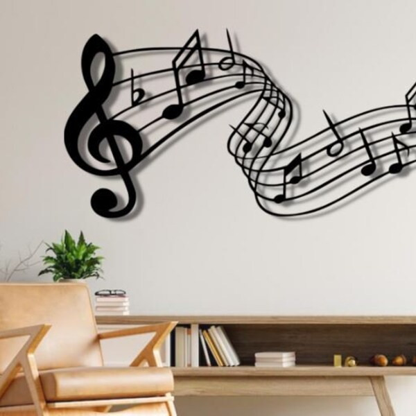 Music Notes Wall Art - Etsy