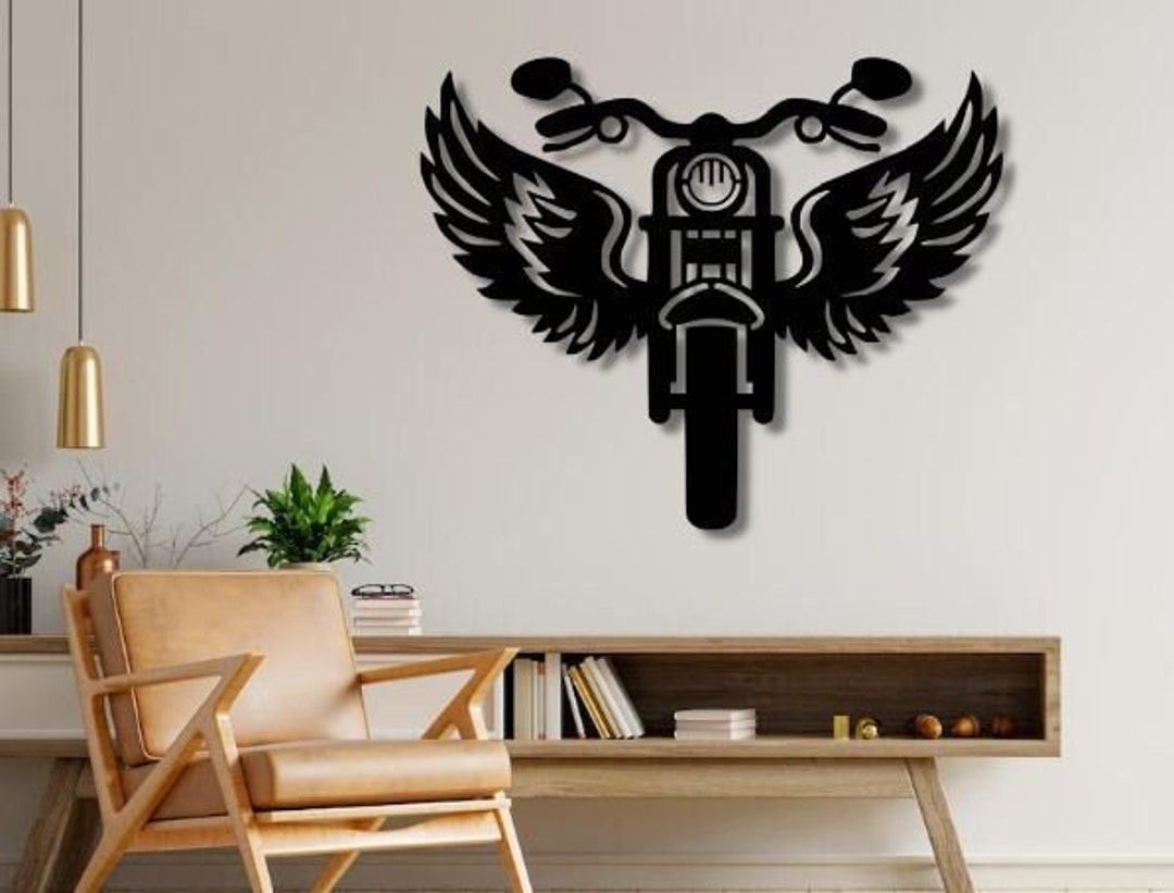 Motorcycle Wings Dxf , Svg , Png , Files , Motorcycle , Chooper , Motor ...
