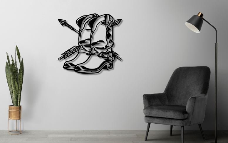 Cowboy Boot Dxf , Svg , Png , Files , Cowboy , Boot , Boots , Arrrow ...