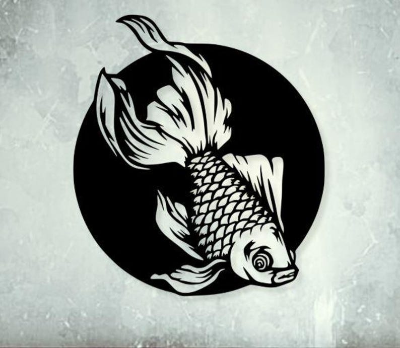 Fish Wall Art, CNC Plasma Laser Cut File (svg, Dxf, Png) - Etsy