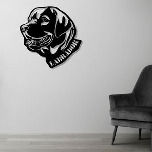 Labrador Dxf Svg Png Files , Labrador Dog Face Wall Decor Cut File for ...
