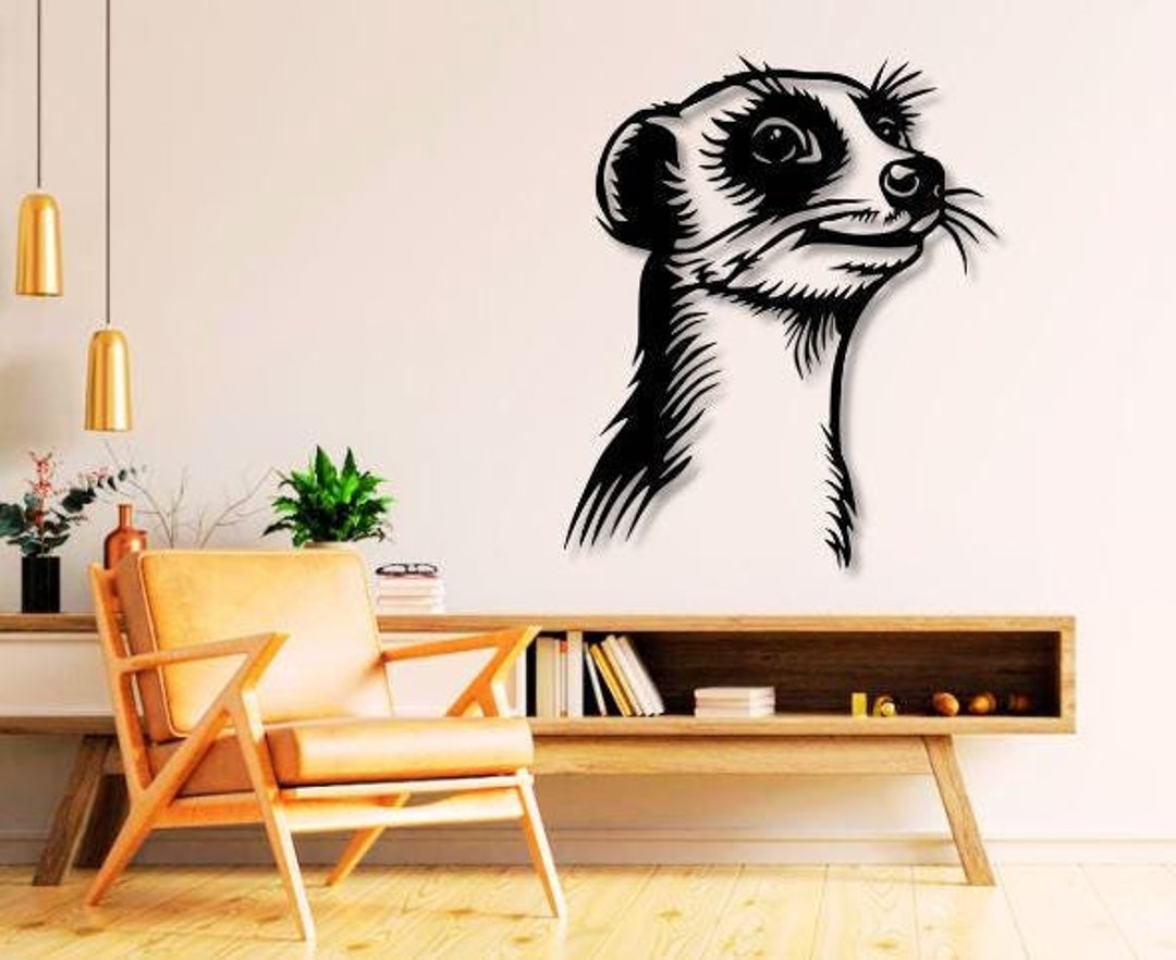 Meerkat Dxf Svg Png Files Wall Art Cut File Meerkats Cutting for Cnc ...