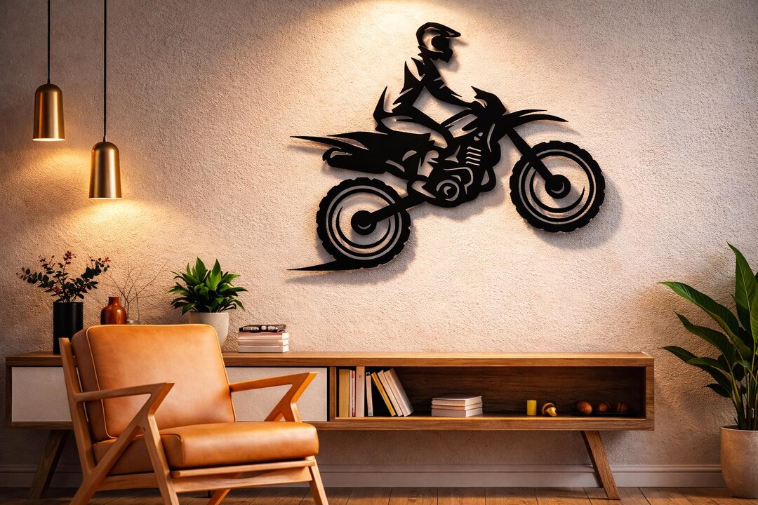 Motocross Dxf Svg Png Files Metal Wall Art Files, CNC Plasma Laser Cut ...