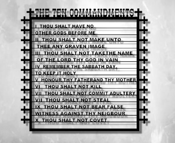 Buy The Ten Commandments Dxf Svg Png Files 10 Commandments Online in ...