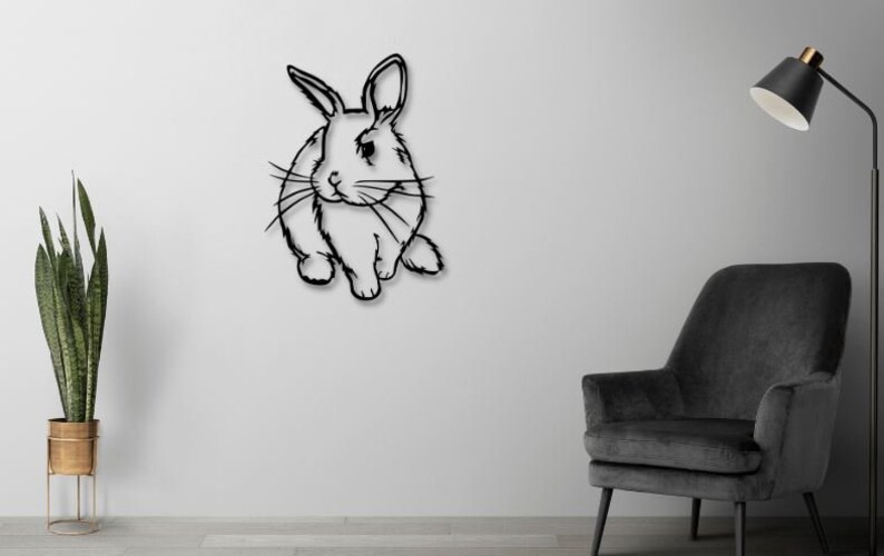 Bunny Dxf Svg Png Files Bunny Rabbit Easter Cut - Etsy