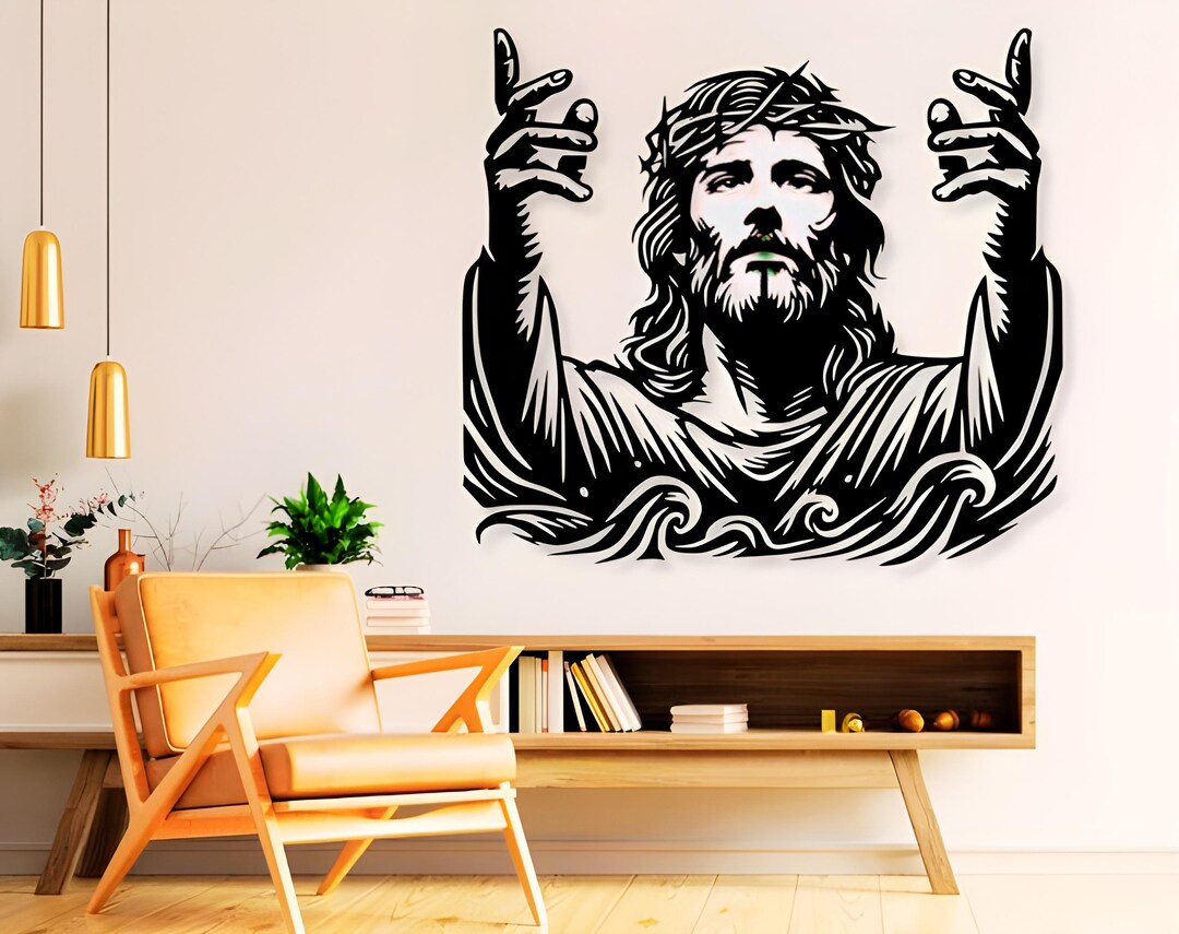 Jesus DXF SVG PNG Files Jesus Christ Vector Art Cut File for Cnc Plasma ...