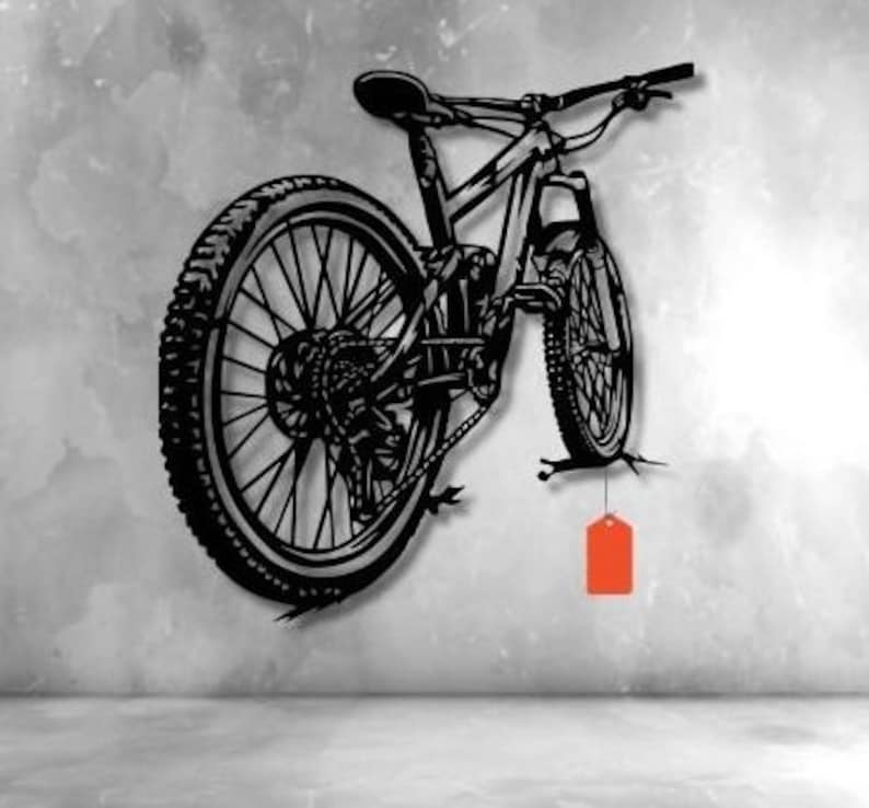 Bicycle Dxf Svg Png Files Wall Art Bike Biker - Etsy