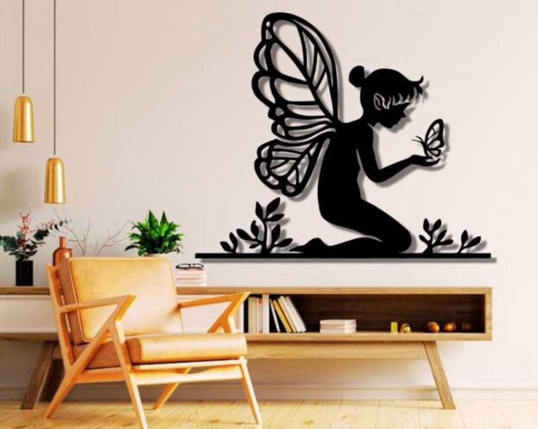 Fairy Dxf Svg Png Files , Butterfly , Girl , Flower , Flowers , Love ...