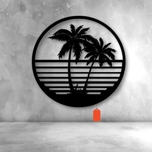 Palm Trees Dxf , Svg , Png , Files , Wall Art , Laser Cut , Palm ...