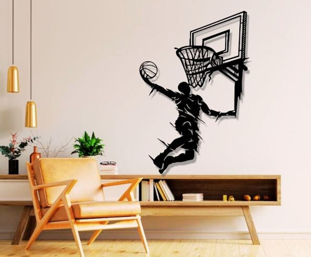 Basketball Dxf Svg Png Files Dunk Basketball Player Team Sport for Cnc ...