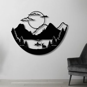 Sunset Nature Dxf , Svg , Png , Files , Wall Art , Laser Cut , Sunset ...