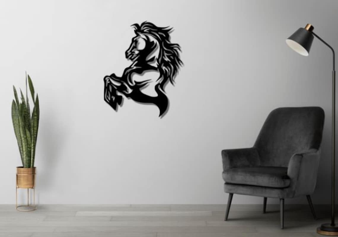 Horse Dxf Svg Png Files Horse Wall Art Cut - Etsy