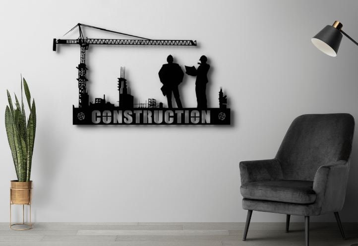 Construction Dxf Svg Png Files Wall Art Laser Cut - Etsy