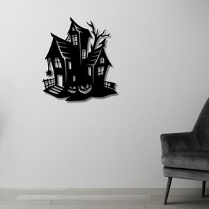 Haunted House Dxf , Svg , Png , Files , Halloween , Horror , Scary ...