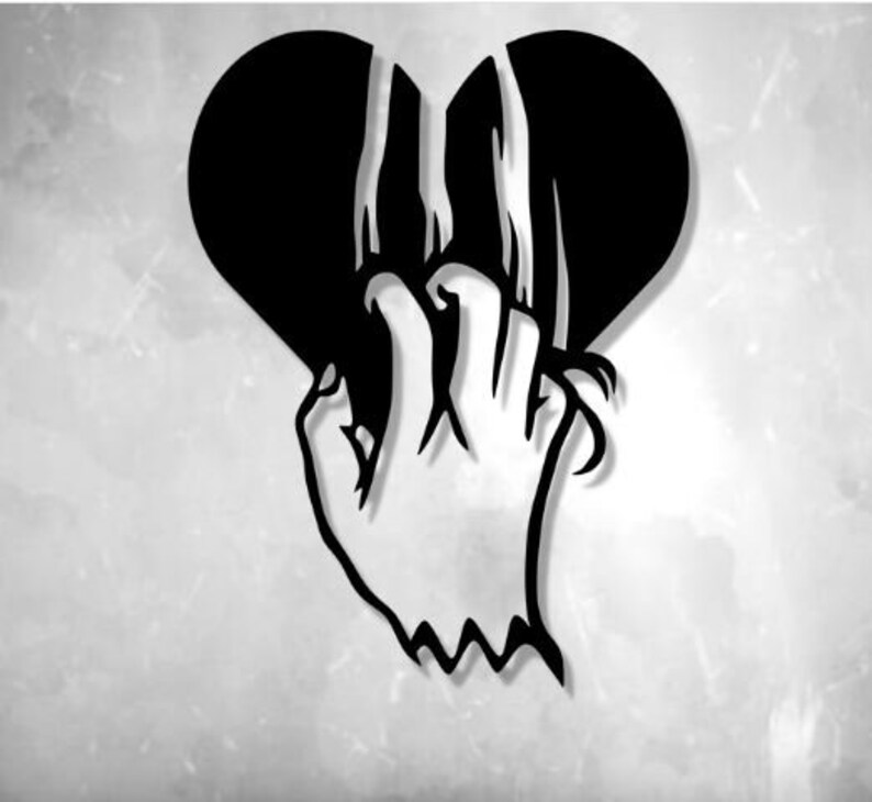 Pangs of Love Dxf Svg Png Files , Love , Heart Broken Valentine Broke ...