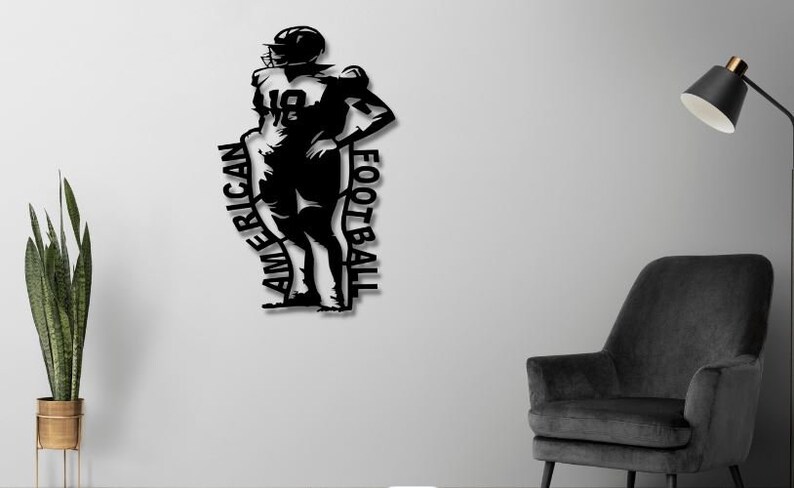 Football Player Dxf Svg Png Files American Football - Etsy