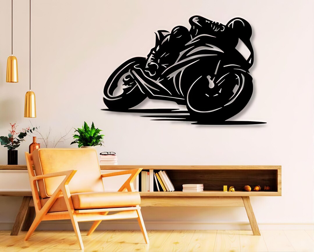 Racer Dxf Svg Png Files Motorcycle Racing Motobike Superbike Biker ...