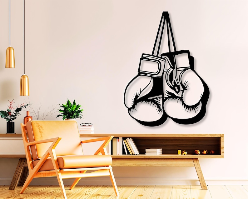 Boxing Gloves Dxf Svg Png Files Boxer Glove Vector Cut File for Cnc ...