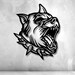 Bulldog Dxf Svg Png Files Dog Angry Wild Beware Caution Cut File for ...