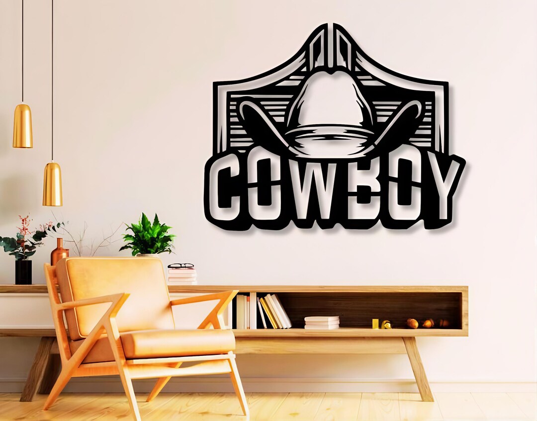 Western Cowboy Hat Metal Wall Art Files, CNC Laser Plasma Cut (svg, Dxf ...