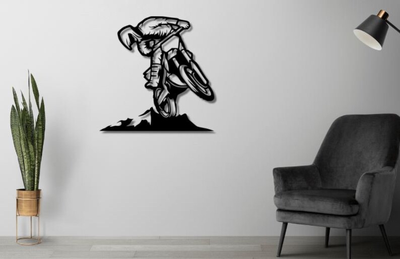 Motorcross Dxf Svg Png Files Motorcycle Biker - Etsy